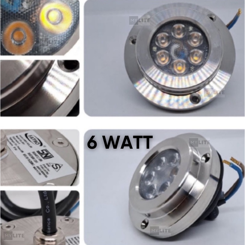 Jual LAMPU LED KOLAM MINI 6W 12V OUTBOW FATRO SA5001 STAINLESS STEEL ...