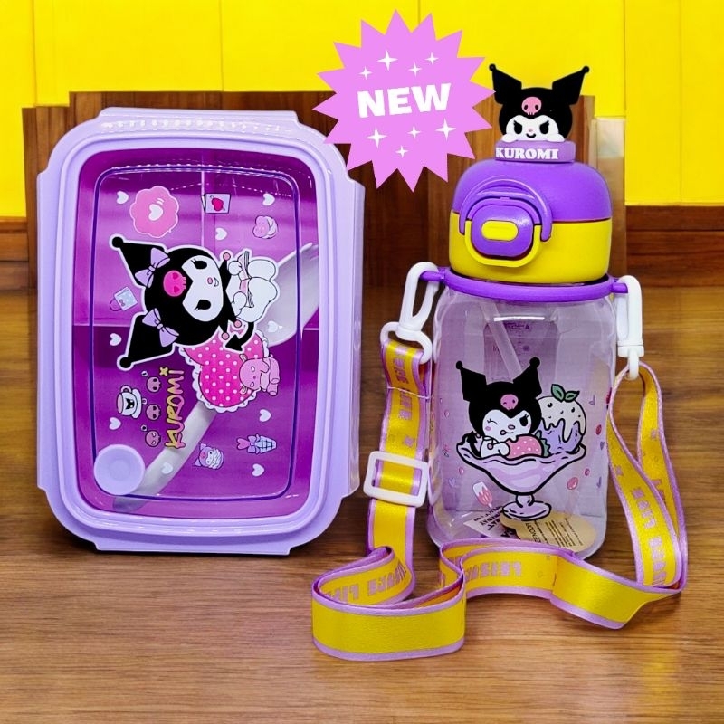 Jual shoppinghappyid Set New Lunch Box Kotak Penyimpanan Makan Botol Air Minum Sekolah Anak-anak ...