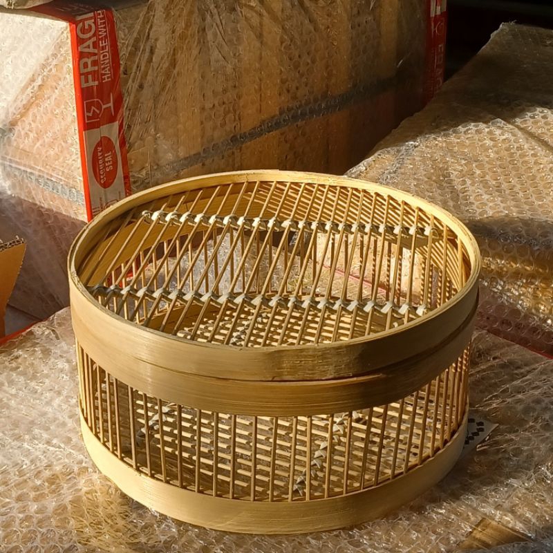Jual Keranjang bambu Keranjang hampers Yuan Rounded | Shopee Indonesia