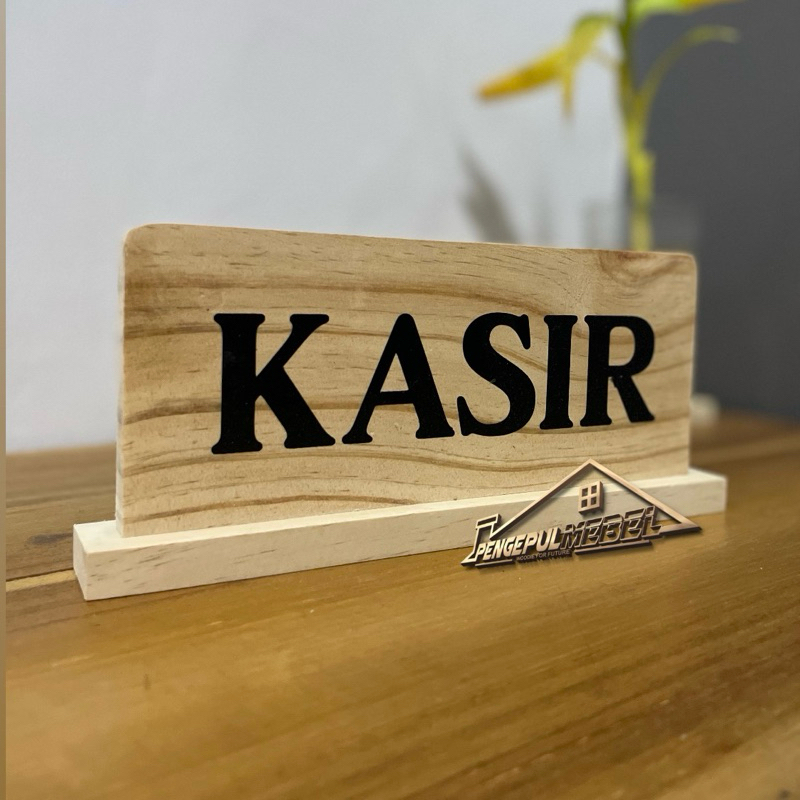 Jual Papan Penanda KASIR Duduk Minimalis Aestetik Papan Penanda ...