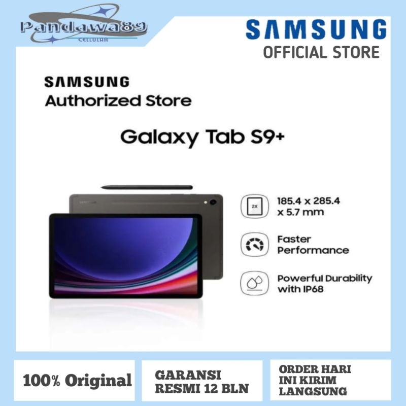 Jual Samsung Galaxy Tab S9+ 12/256GB Garansi Resmi 1 Tahun | Shopee Indonesia