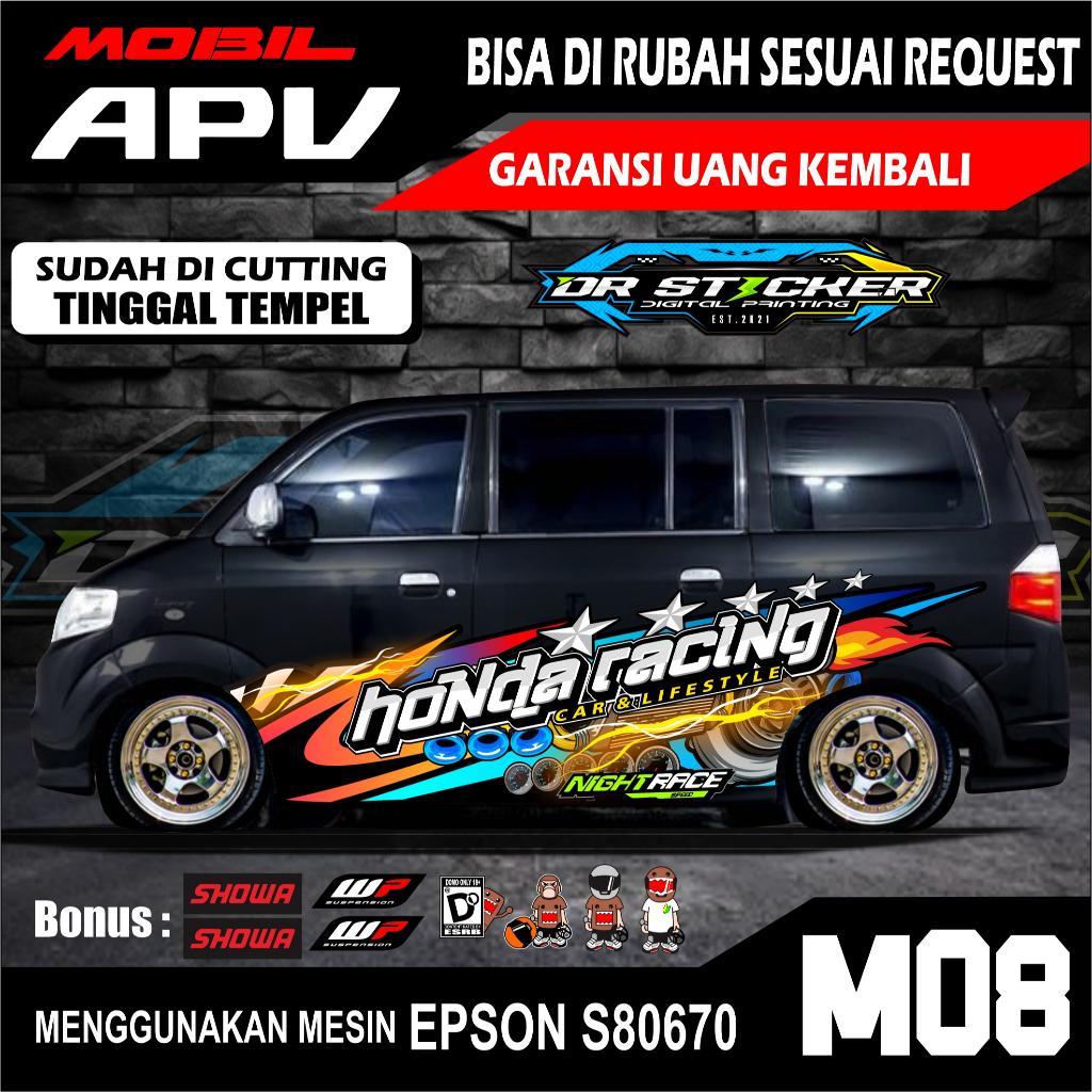 Jual Decal Mobil APV - Decal Mobil Suzuki APV - Striping Mobil APV ...