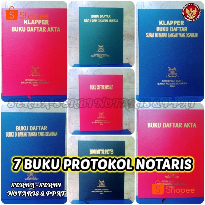 Jual 1 Set 7 Buku protokol wajib notaris | Shopee Indonesia