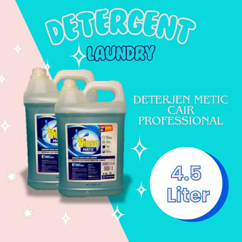 Jual Deterjen Matic Cair Professional | Deterjen Laundry Kiloan Cair 4 ...