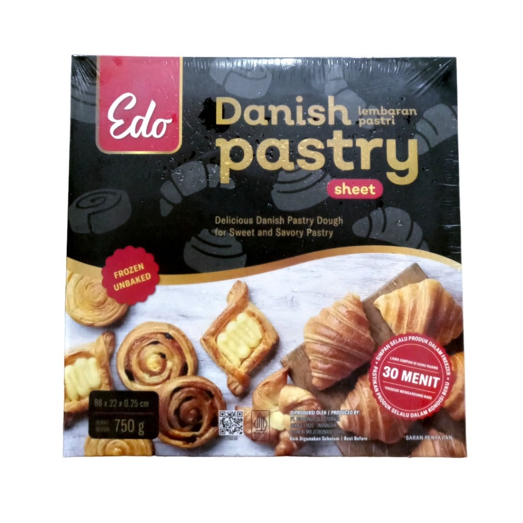 Jual Kulit danish pastry pastri cromboloni sheet siap pakai instant EDO ...
