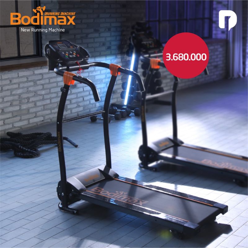 Jual Treadmill Bodimax New Running Machine Alat Fitness Gym | Shopee ...