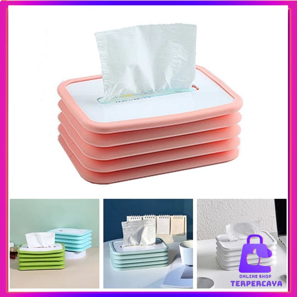 Jual OST Kotak Tisu Fleksibel Tempat Tisu Lipat Kotak Tissue Foldable ...