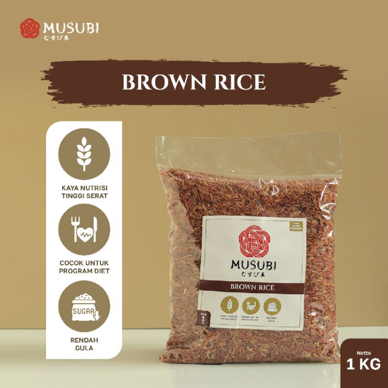 Jual Beras Merah Premium Musubi 1 kg | Shopee Indonesia