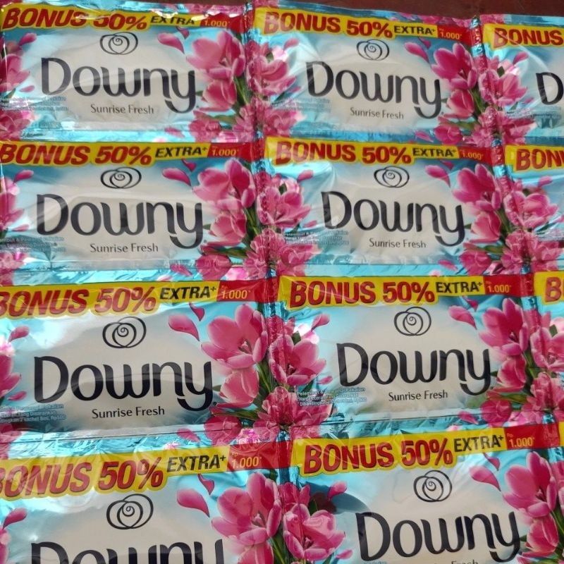 Jual Downy sachet renceng 1000 an isi 6 sachet sunrise fresh | Shopee ...