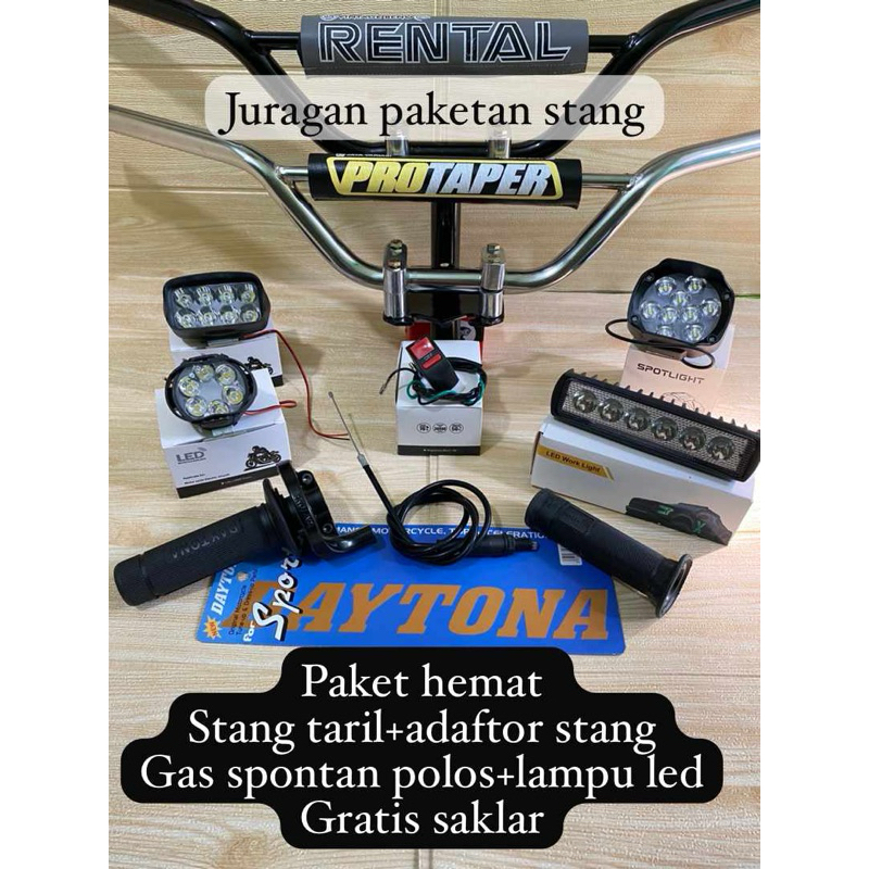 Jual stang trail paket hemat stang trail+adaftor stang+gas spontan ...