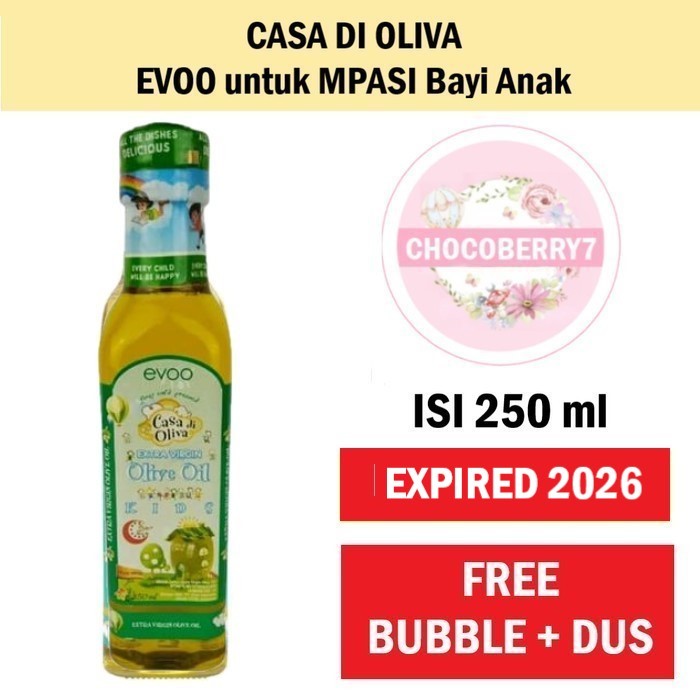 Jual EVOO CASA DI OLIVA MPASI Bayi EXTRA VIRGIN Olive Oil FOR BABY KIDS ...