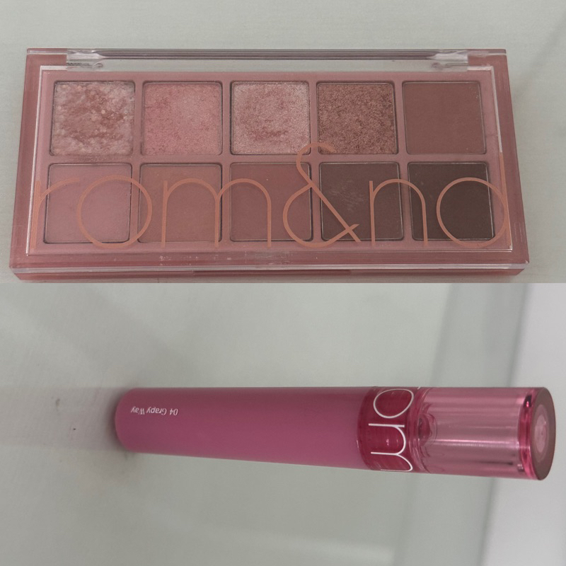 Jual (wts) ROM&ND BETTER THAN PALLETE (Rosebud garden) and GLASTING ...