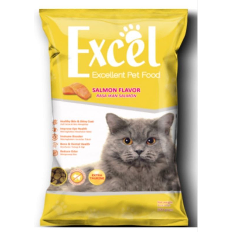 Jual Excel Dry Food 500gr Makanan Kucing Rasa Ikan Salmon | Shopee ...