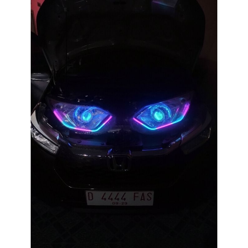 Jual Headlamp sigra calya custom biled alis devil DRL raning RGB ...