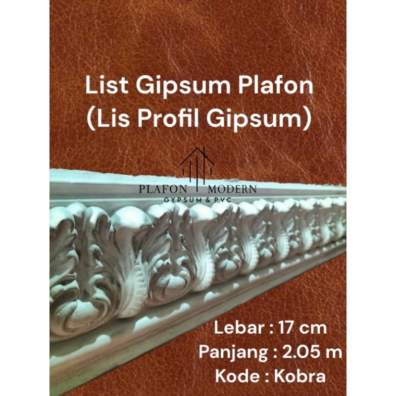 Jual Lis gypsum plafon motif kobra 17 cm / lis siku gypsum gipsum ...