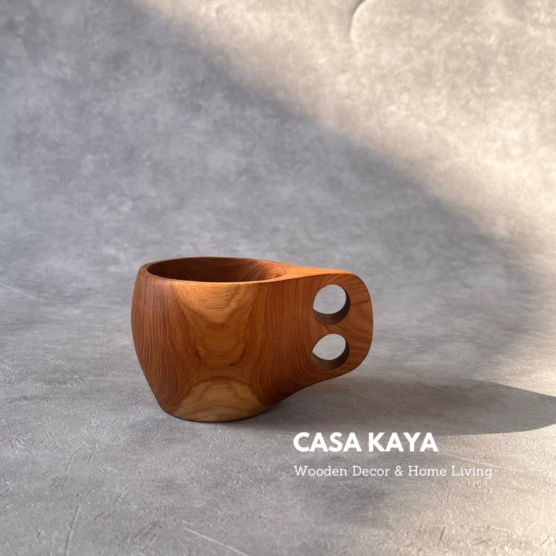 Jual [ Soyang ] / Wooden mug / Mug Kayu / Cangkir Kayu / Gelas Kayu ...