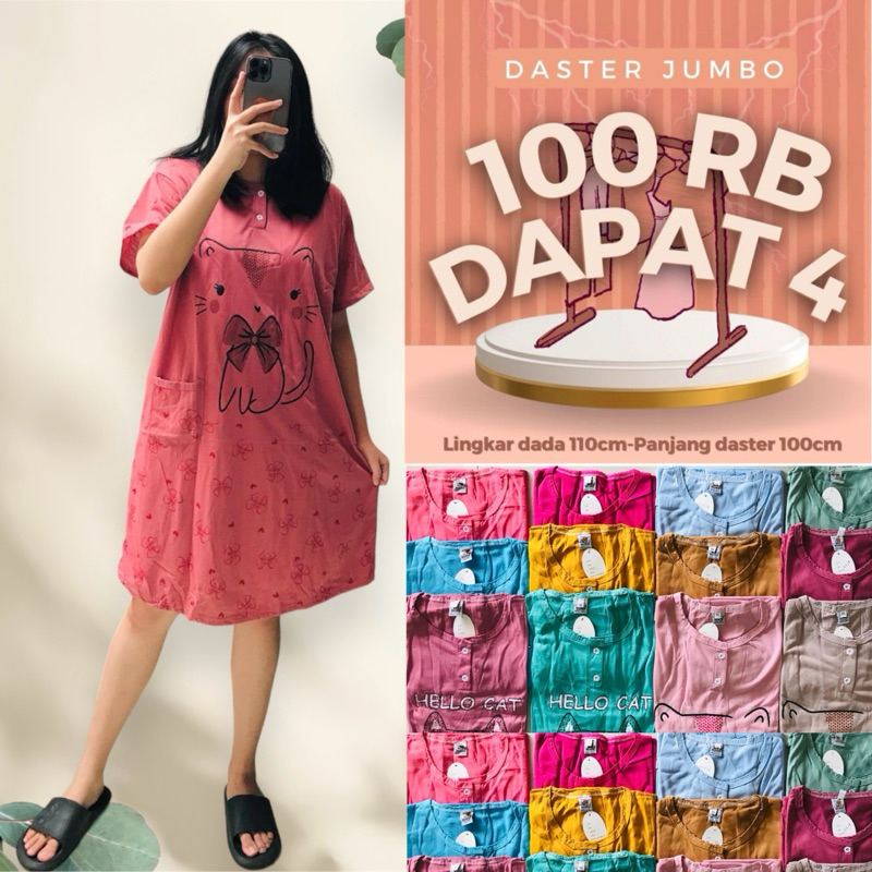 Jual Paket Daster Kaos Jumbo 100 ribu dapat 4 | Shopee Indonesia