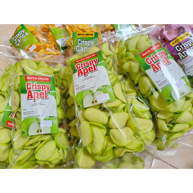 Jual KERIPIK APEL CRISPY APEL 100GR KERUPUK APEL HIJAU | Shopee Indonesia