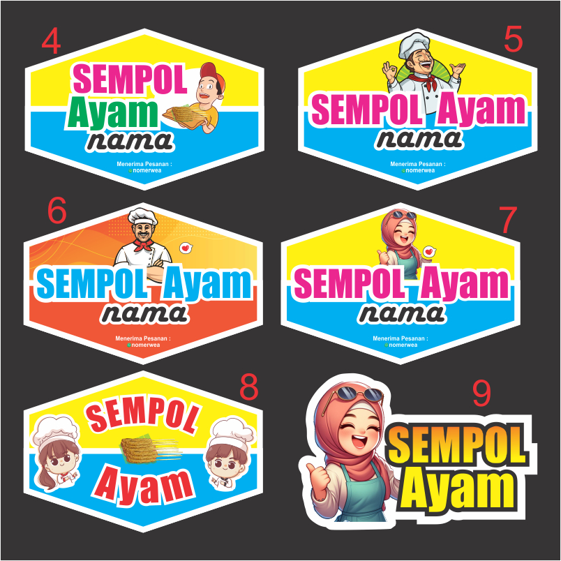 Jual Stiker sempol ayam | Shopee Indonesia