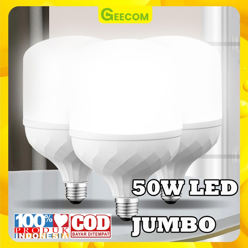Jual Lampu led kamar jumbo 50 watt super terang Lampu bohlam rumah murah hemat energi LED Bulb ...