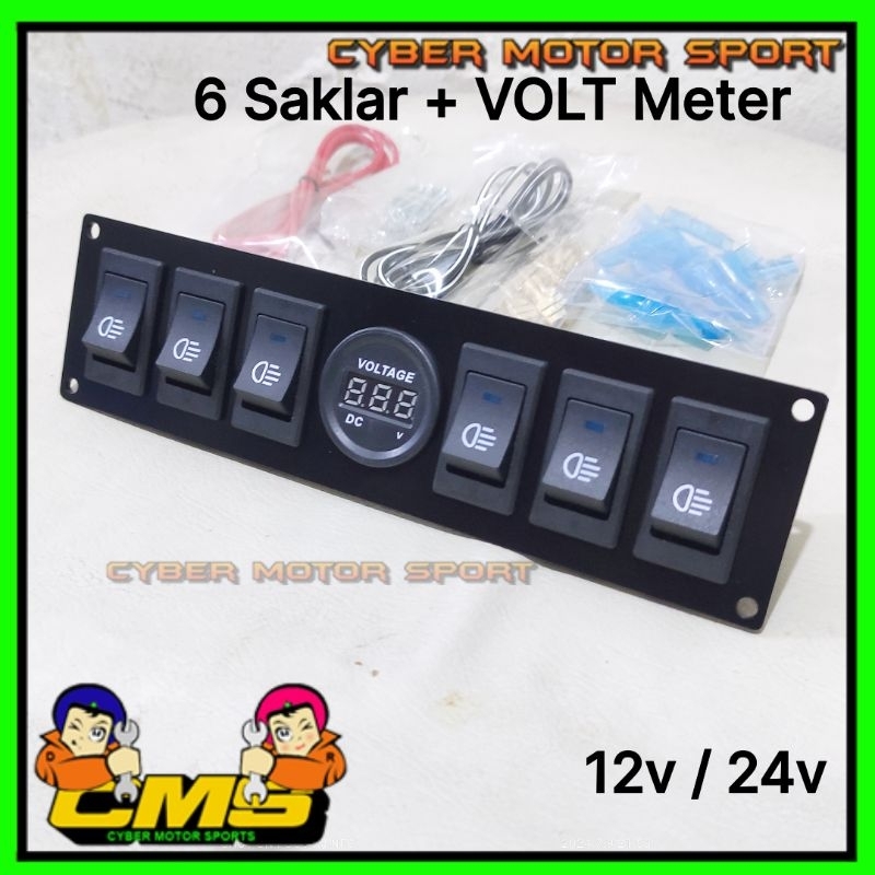 Jual Saklar 12v 24v universal sakelar switch lampu LED dashboard panel ...