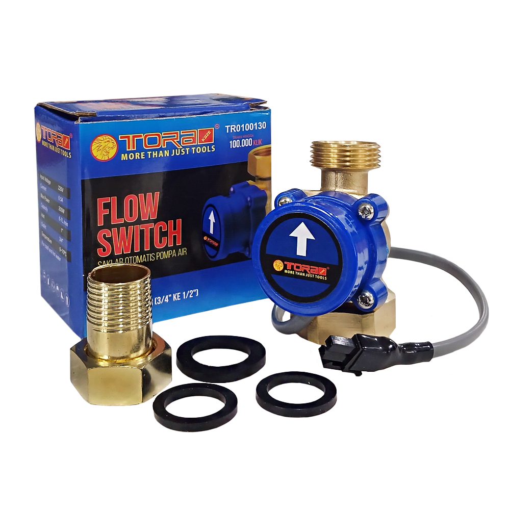 Jual TR-FS1IN TORA FLOW SWITCH Water Flow Switch 1" + 3/4" - Saklar ...