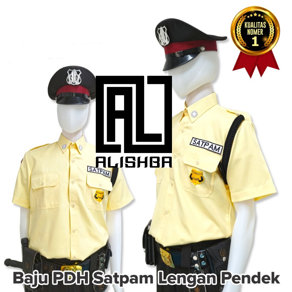 Jual Seragam Security Satpam Terbaru PDH Lengan Pendek Warna Krem ...