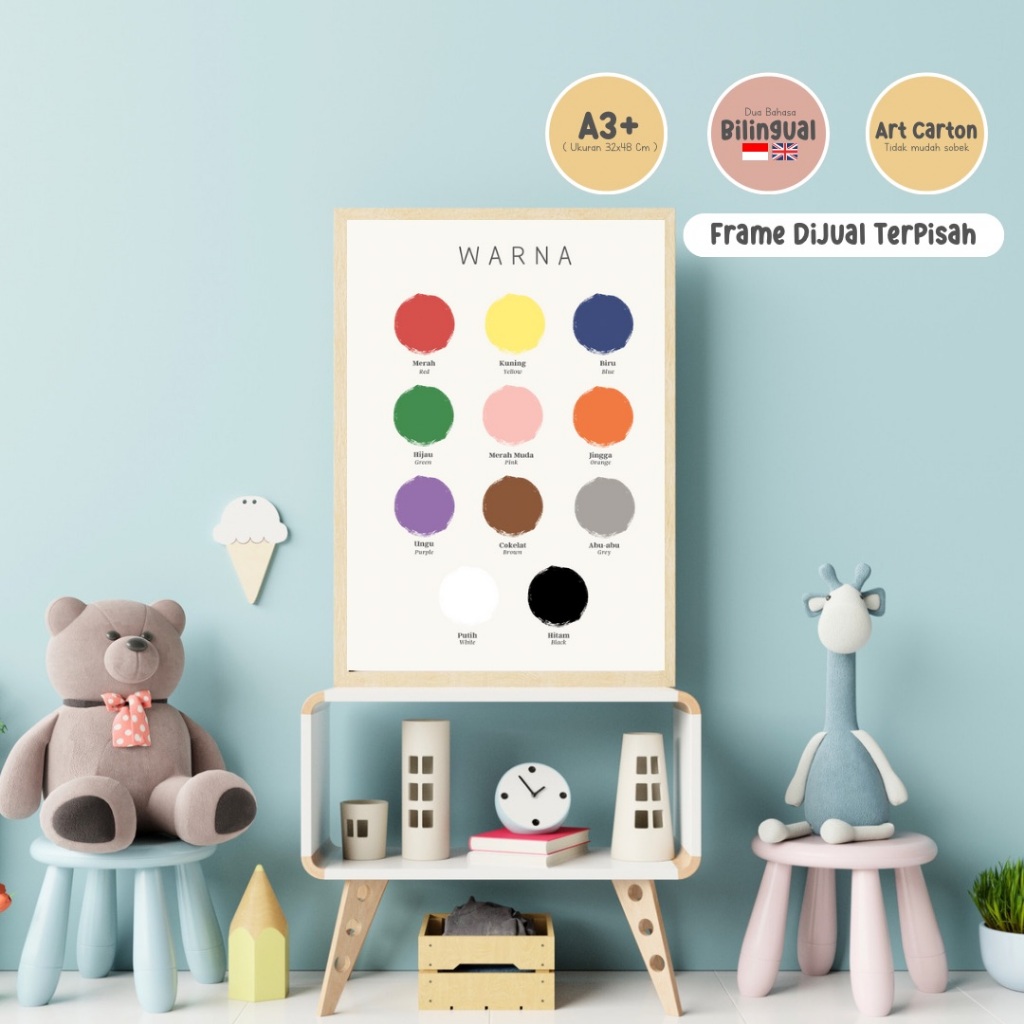 Jual BEBEGENIC - Poster Edukasi Anak / Poster Belajar & Mainan Anak ...
