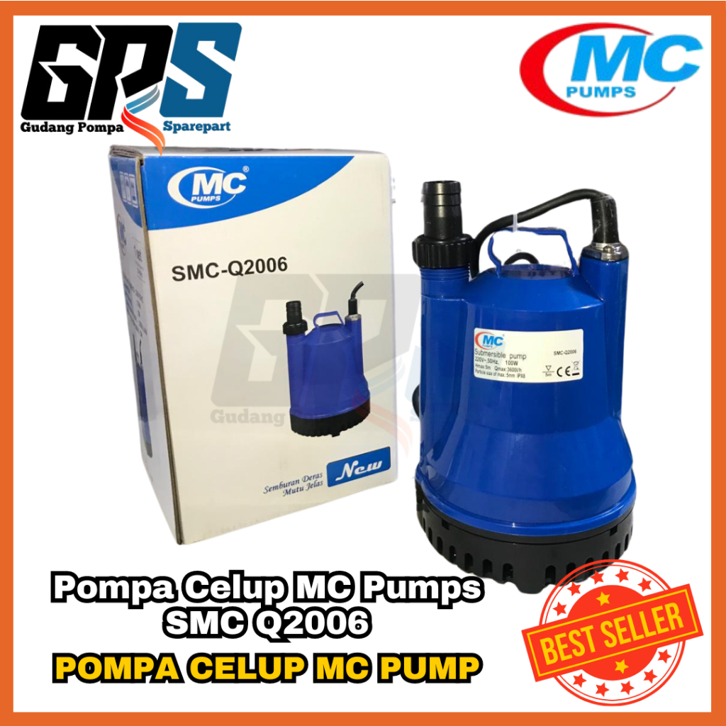 Jual [POMPA CELUP] MC PUMP SMC-Q2006/SMC-100 UNTUK HISAP AIR KOLAM | Shopee Indonesia