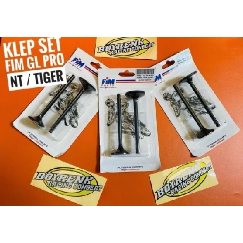 Jual PAYUNG KLEP/KLEP SET/VALVE IN EX GL PRO NT /TIGER FIM BOYRENK RACING CONCEPT | Shopee Indonesia
