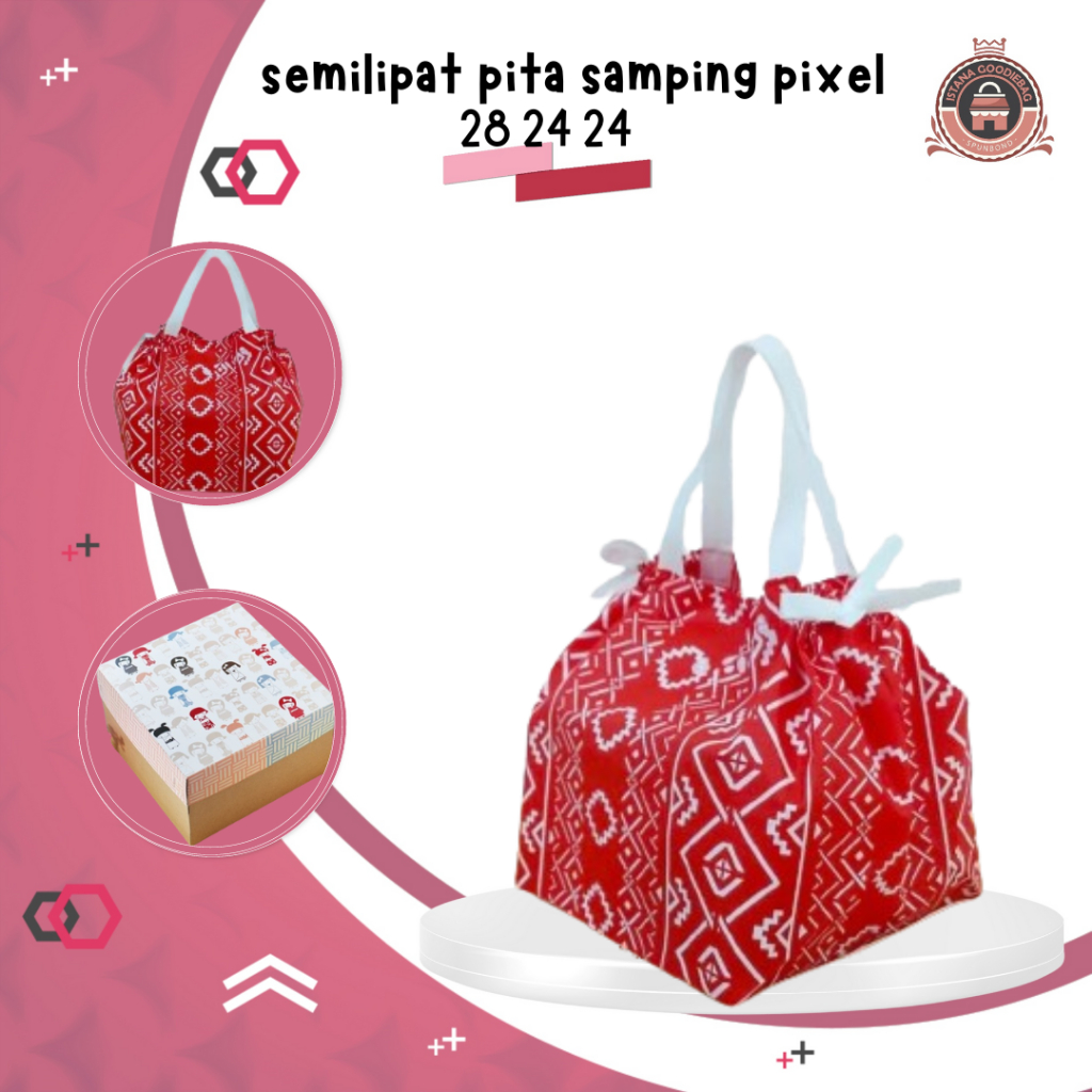 Jual Tas Box Nasi Tas Kotak Nasi 22x22 | Tas Kain Syukuran Murah | Tas Hajatan Serut 28x24x24 ...
