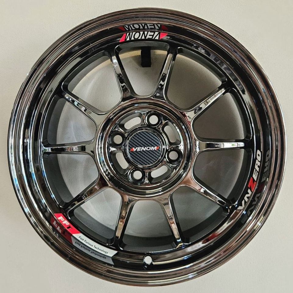 Jual VELG MOBIL JF LUXURY RH ( VENOM ZERO ) R16 x 7 4H 100 ET 42 BLACK ...
