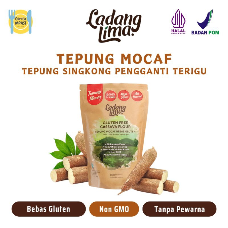 Jual Ladang Lima Tepung Mocaf Tepung Sehat Tepung Singkong Bebas Gluten ...