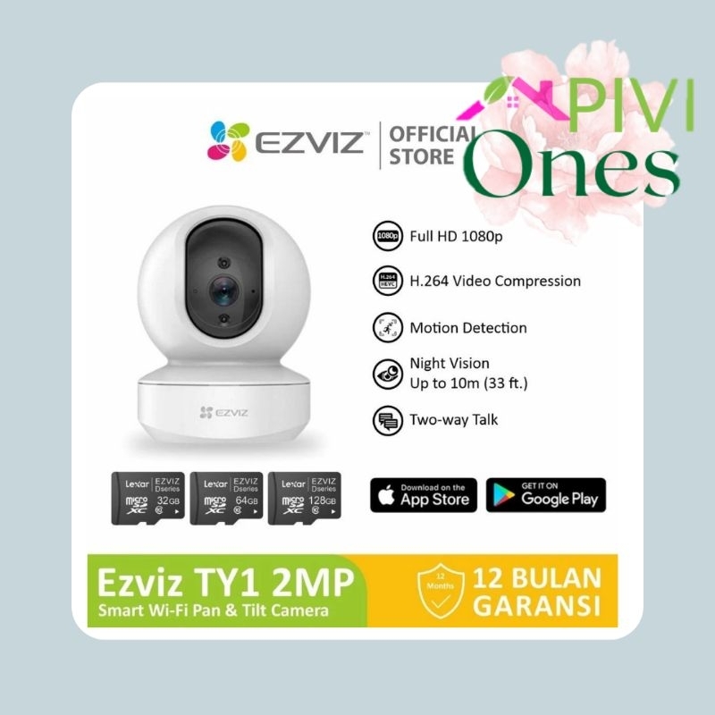 Jual Ezviz TY1 2MP Smart Home IP Camera CCTV Indoor Kamera CCTV Garansi ...