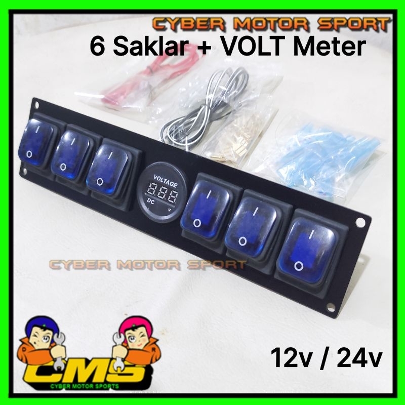 Jual Saklar 12v 24v universal sakelar switch lampu LED dashboard panel ...