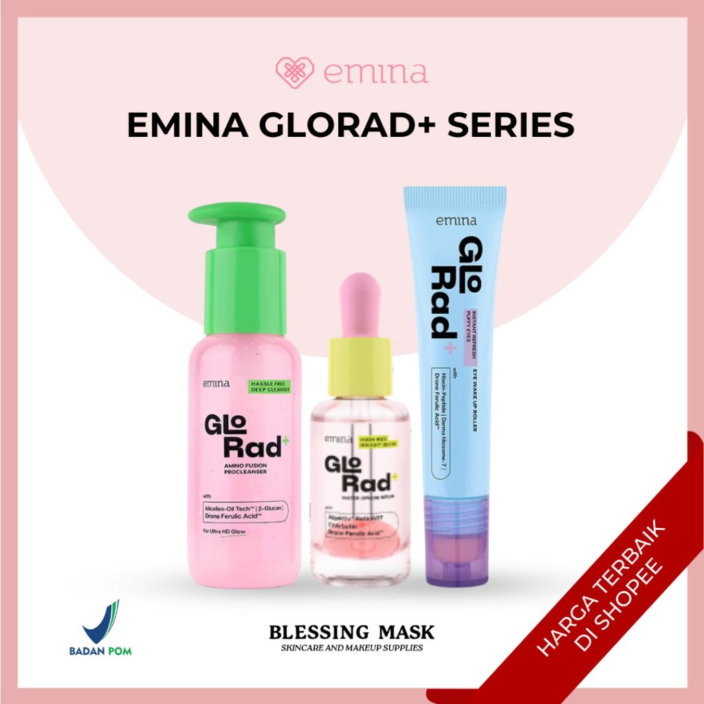 Jual Emina GLORAD+ - High-Res Bright Glow Water-Sphere Serum | Amino ...