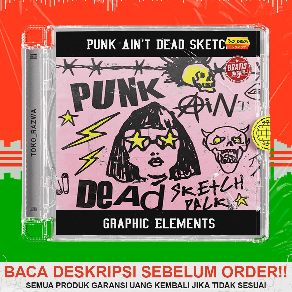Jual Graphic Elements - Fullermoe - Punk Ain't Dead Sketch Pack (Vol. 1 ...