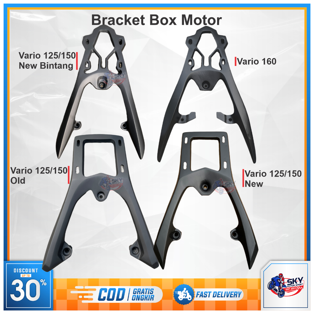 Jual Bracket Box Motor Vario 125 150 160 Old New Bahan Besi Babet Tebal ...