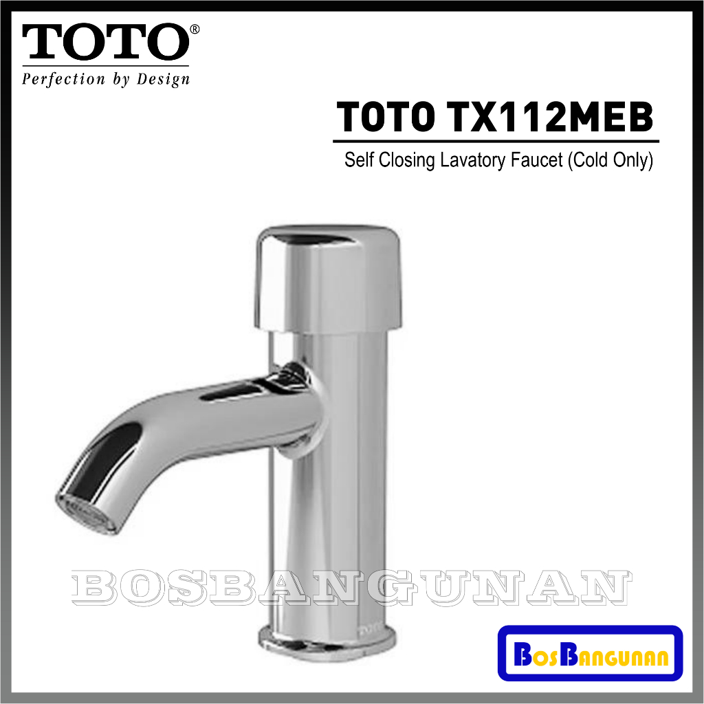Jual Kran Wastafel Tekan TOTO TX112MEB / Keran Pencet Self Closing TOTO ...