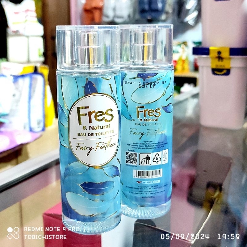 Jual Fres & Natural Eau de Toilette Fairy Feather Kemasan Botol Kaca ...