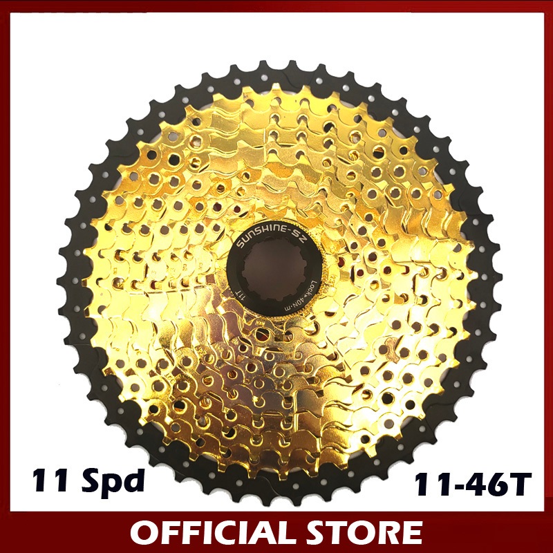 Jual SUNSHINE SPROCKET 11 SPEED 11-46T GOLD GEAR SEPEDA MTB | Shopee ...