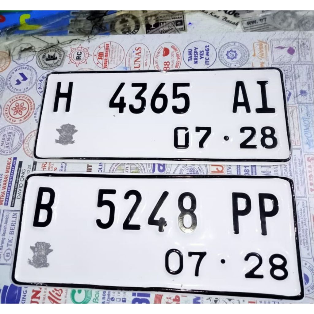 Jual STIKER PLAT NOMOR MOTOR VARIASI FONT TERBARU CUSTOM CAPP TIMBULL ...