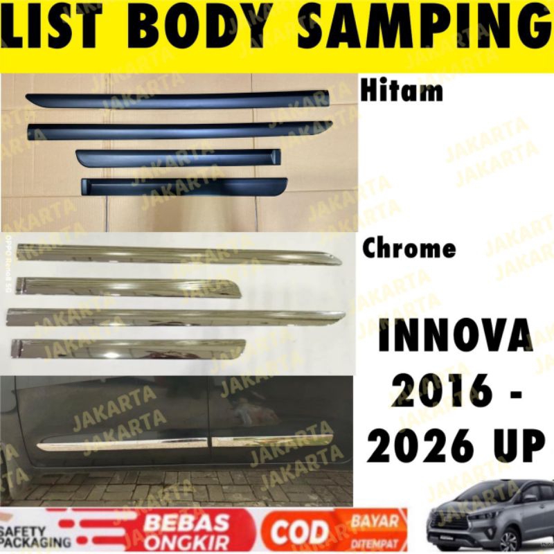 Jual List Body Samping Innova Reborn 2016 2018 2022 2024 2025 2026 ...