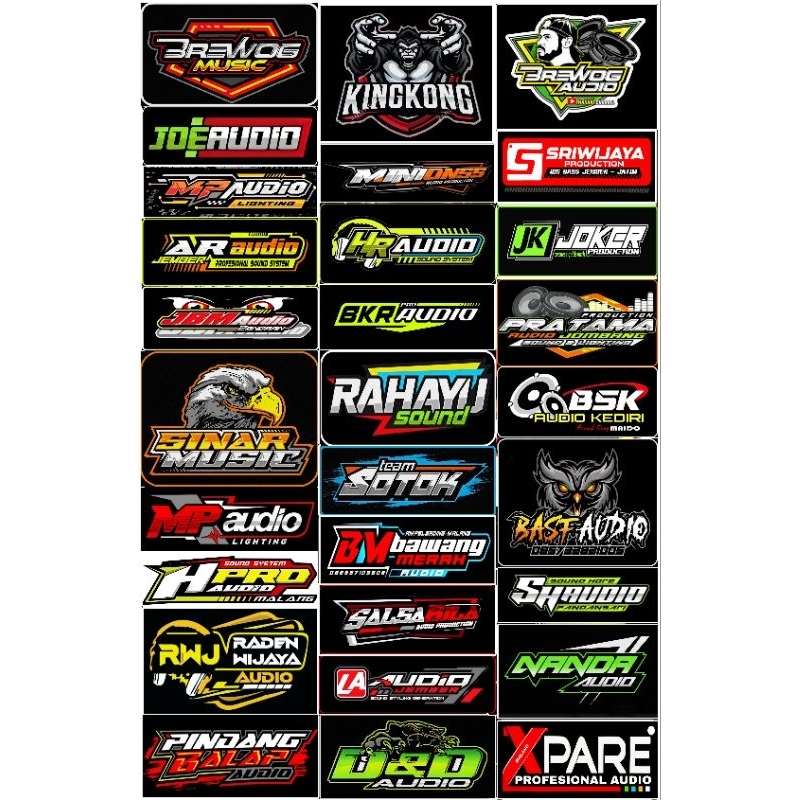 Jual Stiker Sound System | Stiker Audio | Stiker Sound System Audio ...