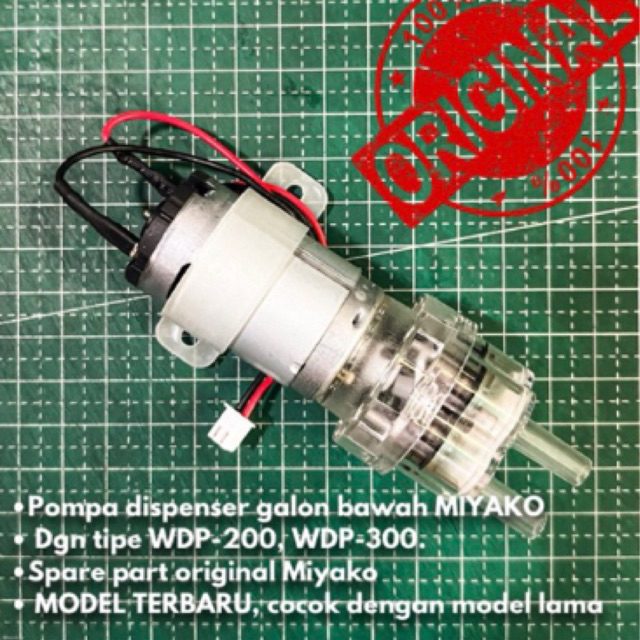 Jual dinamo pompa dispenser galon bawah miyako wdp 200 300 (ORIGINAL ...