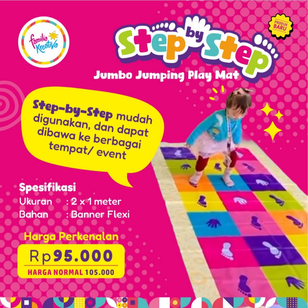 Jual PLAYMAT- Jumbo Jumping Play Mat - Step by Step - Familia Kreativa ...