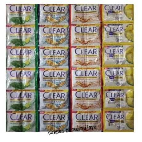 Jual Clear Sachet / Eceran isi (12 Sachet = 24 pcs ) perawatan rambut ...