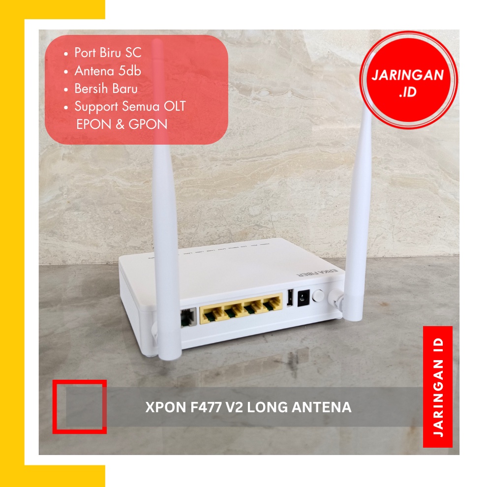 Jual KODE F4I ONT XPON F477 V2 SUPPORT OMCI EPON DAN GPON ANTENA 5DB ...
