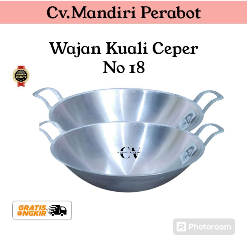 Jual Wajan Kuali Super Ceper No 18 Penggorengan Tradisional alumunium ...