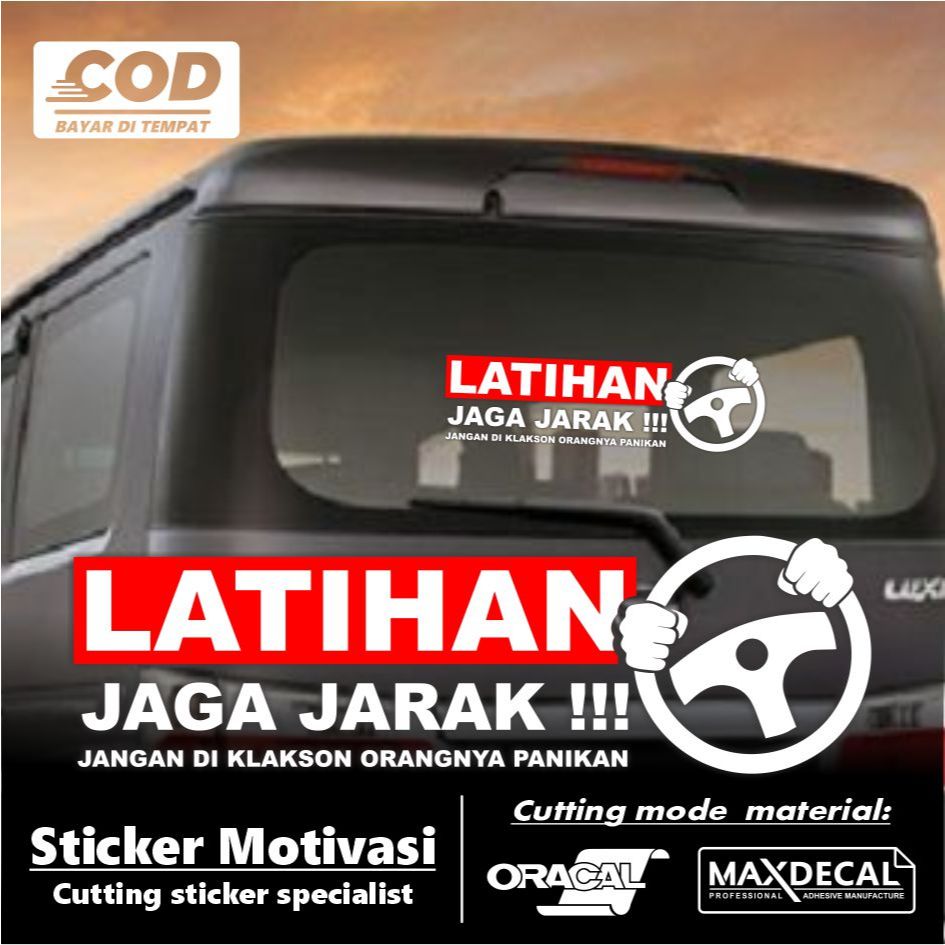 Jual Stiker kaca mobil Latihan atau Belajar nyetir | Shopee Indonesia